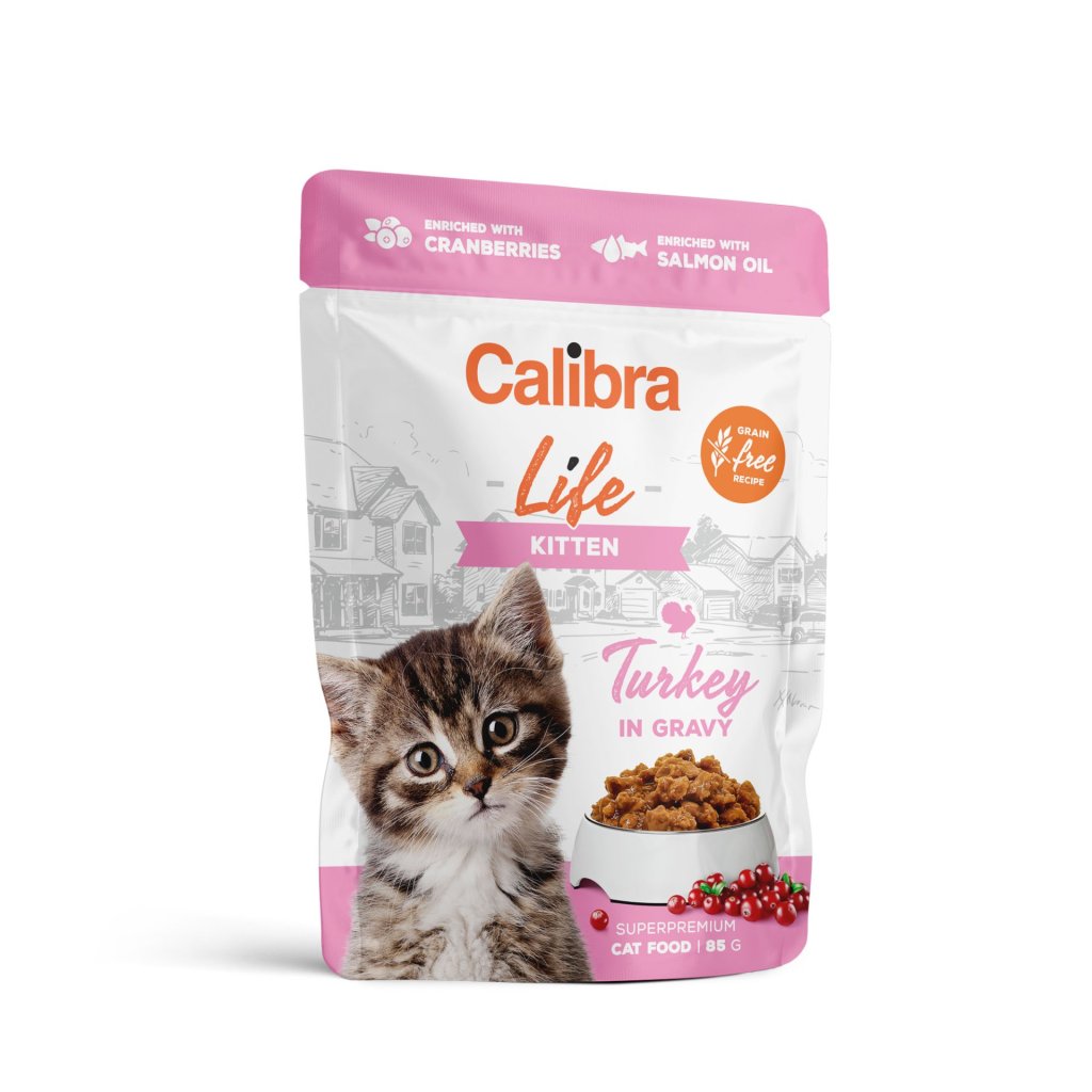 Calibra Life pouch for kittens, turkey recipe | Calibra